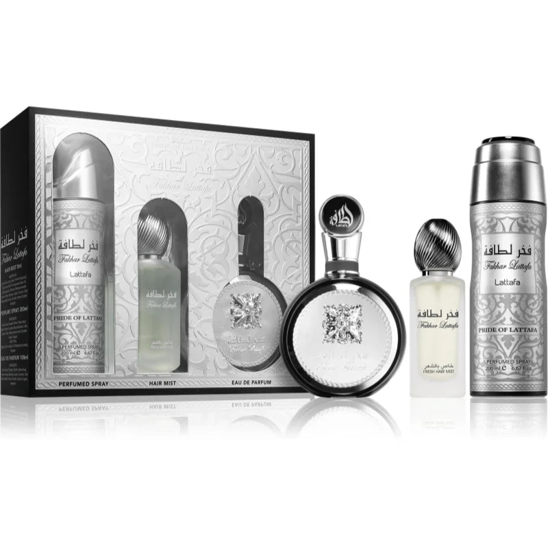 LATTAFA FAKHAR 3PC SET, MEN'S GIFT SET, EDP – Shangri-la Perfumes