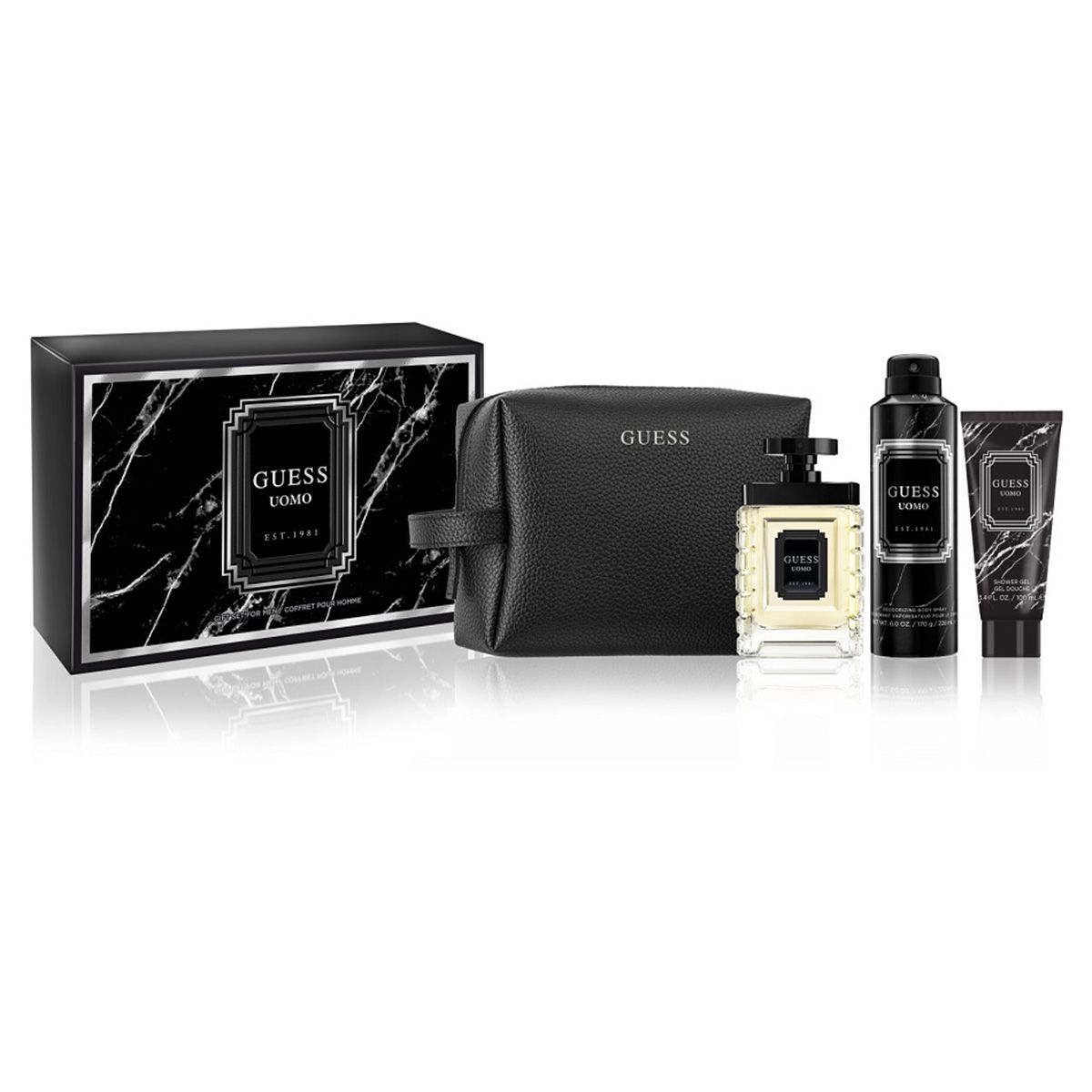 GUESS UOMO 4PC SET, MEN'S GIFT SET, EDT – Shangri-la Perfumes