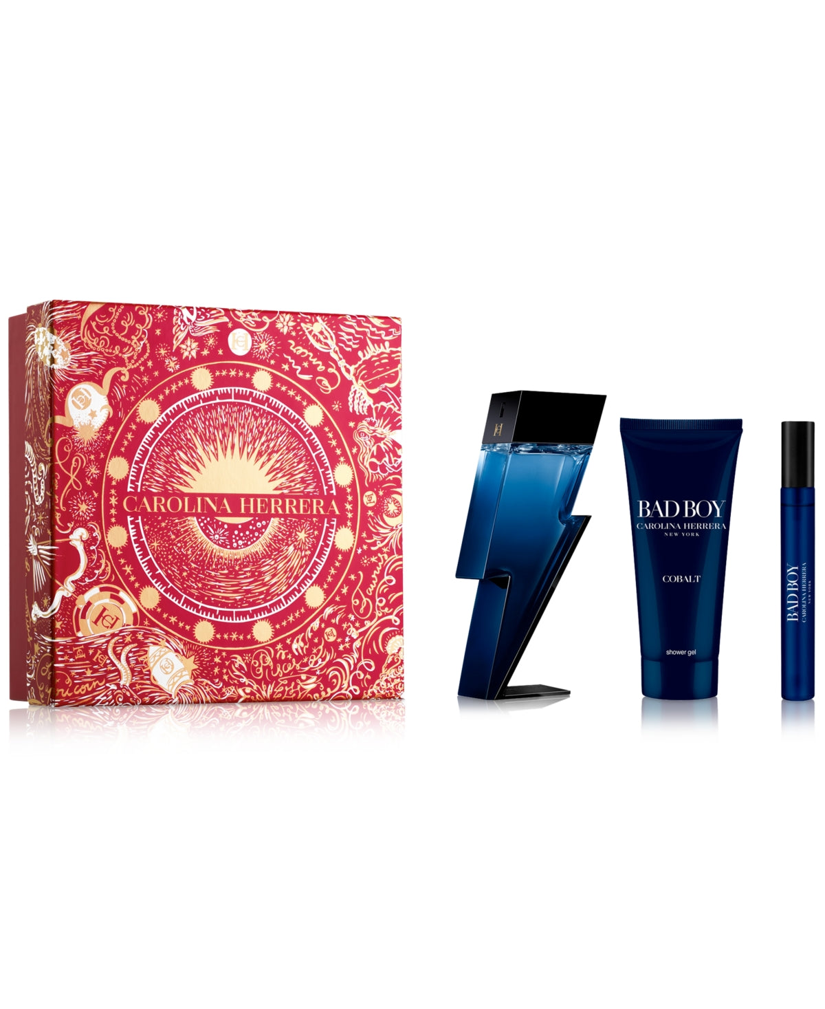 CH BAD BOY COBALT 3PC SET, MEN'S GIFT SET, EDT – Shangri-la Perfumes