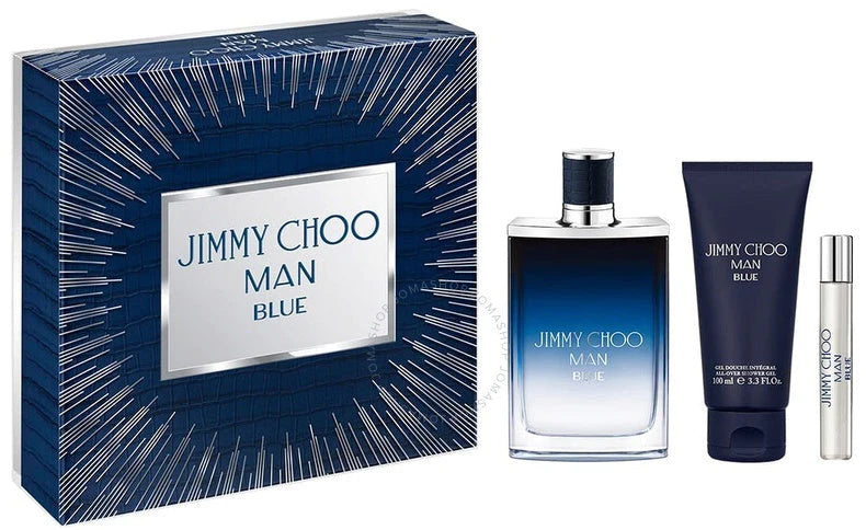 JIMMY CHOO MAN BLUE 3PC SET, MEN'S GIFT SET, EDT – Shangri-la Perfumes