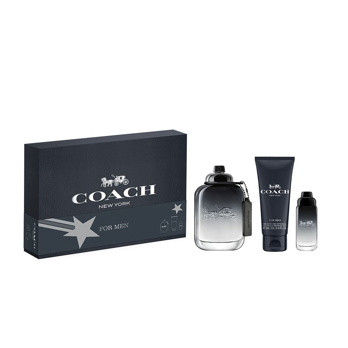 COACH NEW YORK 3PC SET, MEN'S GIFT SET, EDT – Shangri-la Perfumes