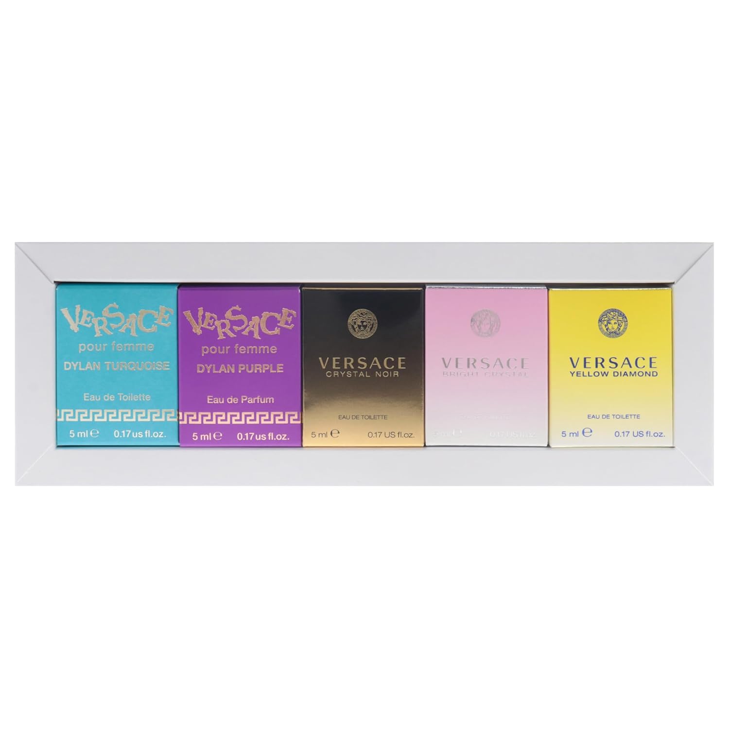MINI VERSACE 5PC SET, UNISEX PERFUME, GIFT SET 5 PC | Perfumes for men ...