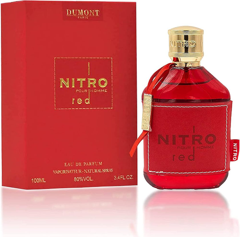 NITRO RED INTENSELY BY DUMONT 3.4OZ, MEN'S PERFUME, EDP 3.4 OZ ...