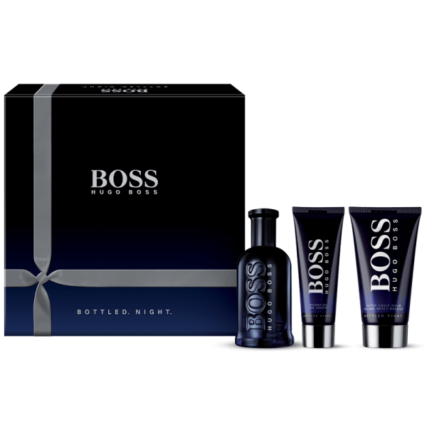 HUGO BOSS BOTTLED NIGHT 3PC SET, UNISEX, EDT | Perfumes for men and women