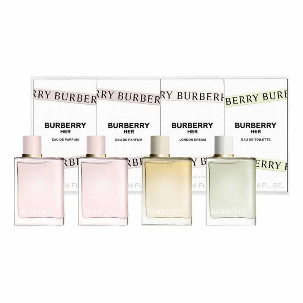 BURBERRY HER MINI 4PC SET, WOMEN'S GIFT SET – Shangri-la Perfumes
